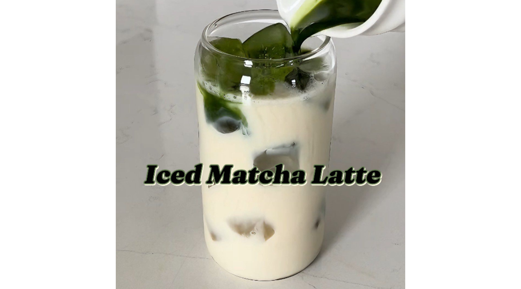 Vanilla Iced Match Latte